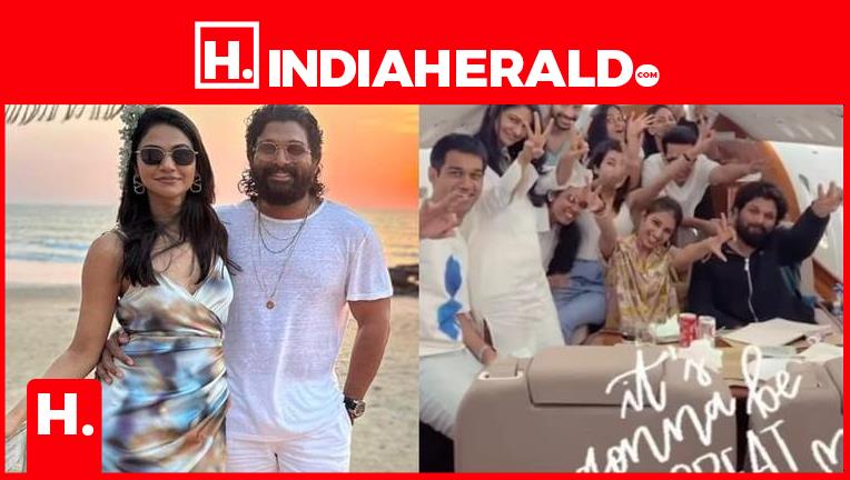 Allu Arjun and wife Sneha ring in New Year with friends in
