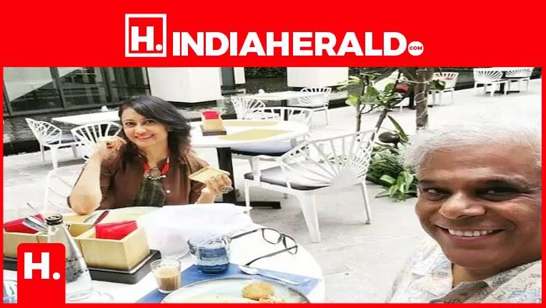 Ashish Vidyarthi romancing in Bali with his wife
