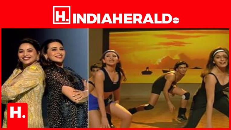 Dil To Pagal Hai Stars Madhuri Dixit, and Karisma Kapoor Re