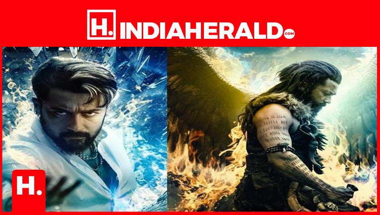 Kanguva 2nd Look: Suriya in Salt and Pepper Look Second lo