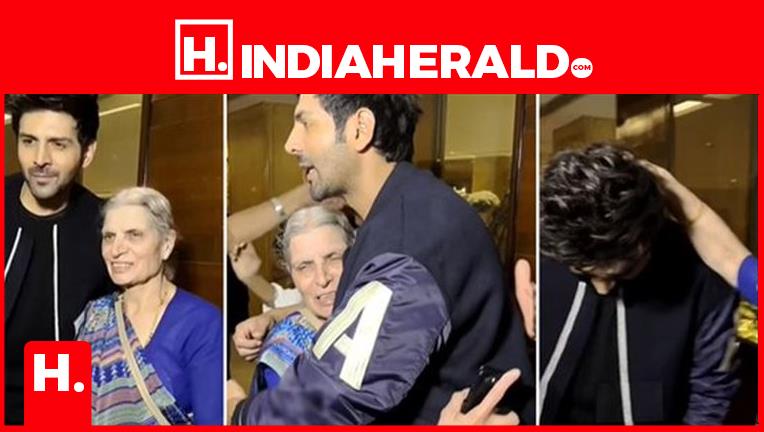 Karthik Aryan first took blessings from an elderly fan