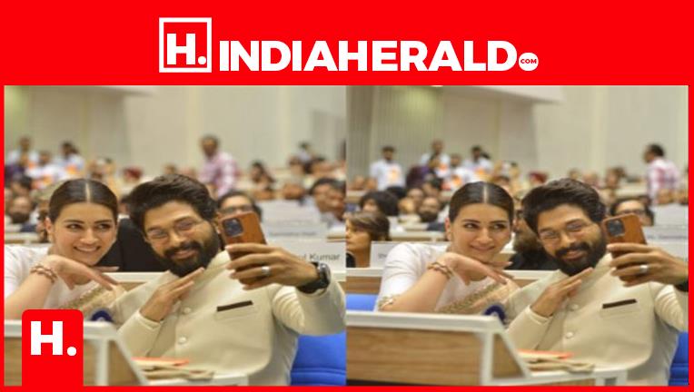 Kriti Sanon and Allu Arjun recreate ‘Pushpa’ pose