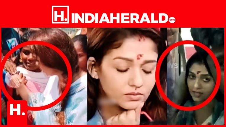 Nayanthara Angry as a FAN CROSSED LIMITS in Public