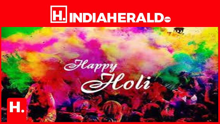 Rain of colors, splash of gulal, Sun rays, shower of happin