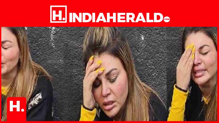 Rakhi Sawant slapping herself in front of the camera??