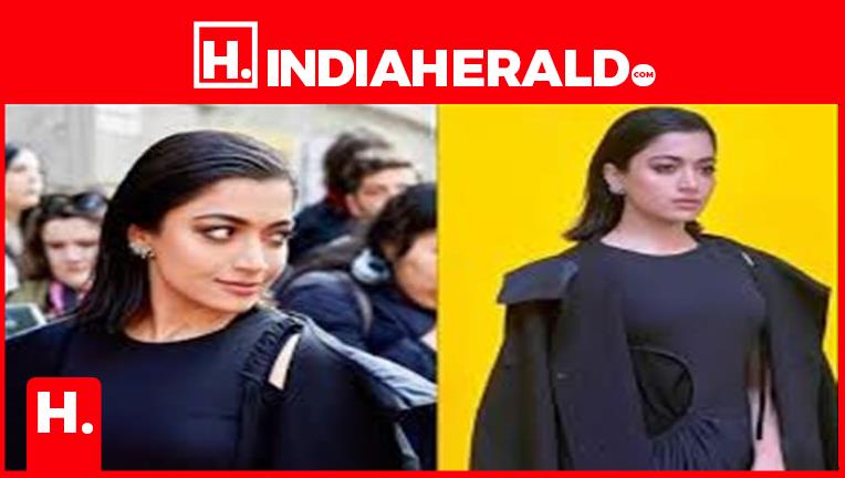 Rashmika Mandanna Channels Her Inner Goth at Milan Fashion