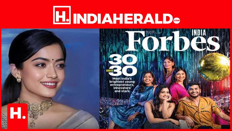 Rashmika Mandanna uploaded a photo of Forbes magazine cover