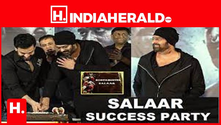 Salaar crew celebrated a huge success party..