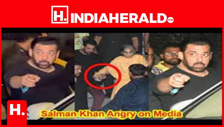 Salman Khan seems angry with the photographer..