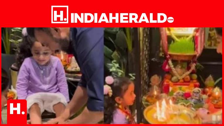 Shilpa Shetty performed Kanya Puja with daughter Samisha