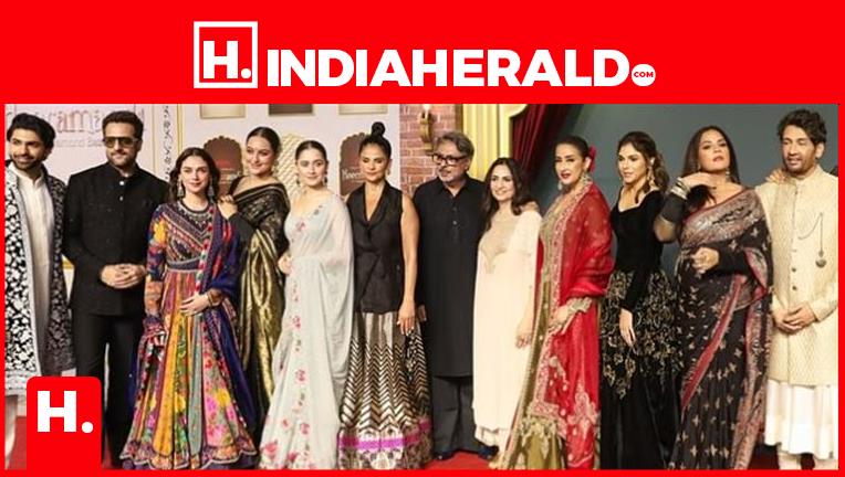 Unseen pictures of the premiere of Heeramandi for the fir