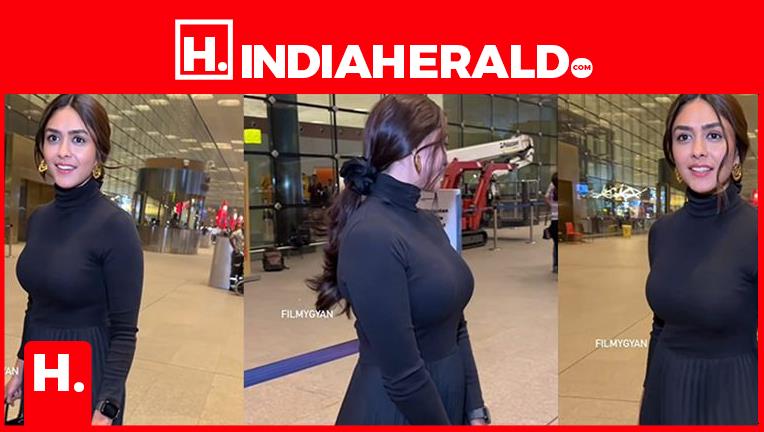 Uuff.. That s Too Big... Mrunal at Airport Sizzles in Tight