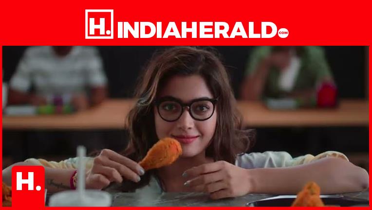 Vegetarian Rashmika Mandanna Eating Chicken - Yuck