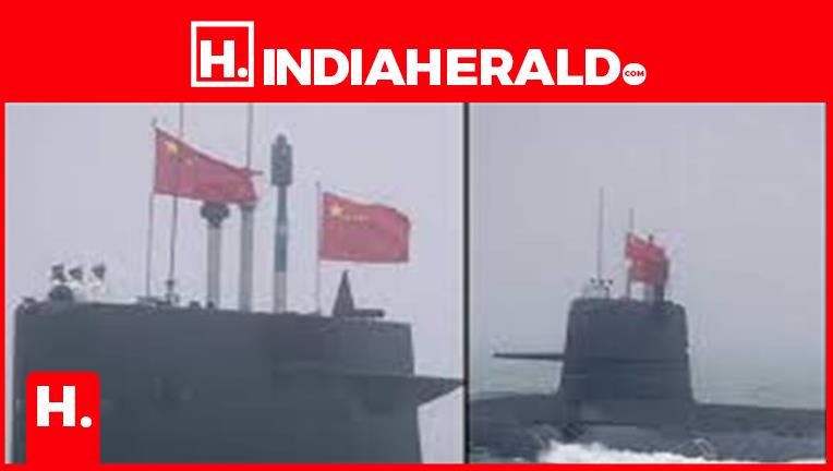 A Chinese submarine caught in a trap set for foreign ships.