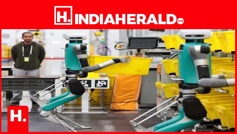 Humanoid robots in Amazon warehouses...