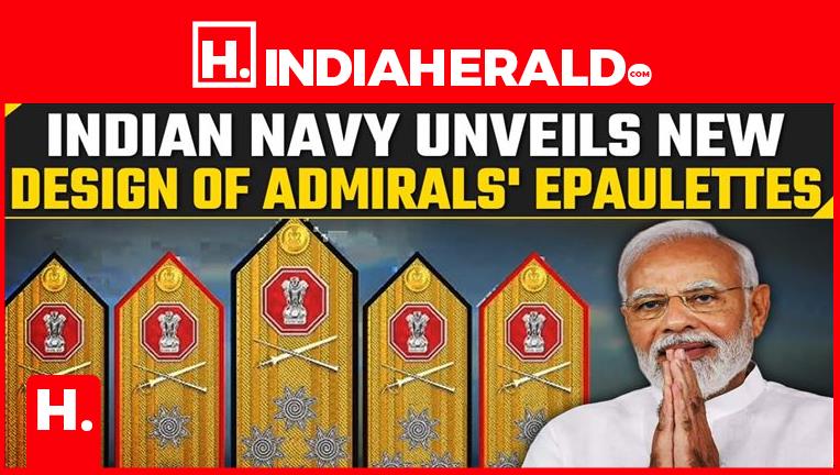 Indian Navy unveiled the New Design for epaulettes that top