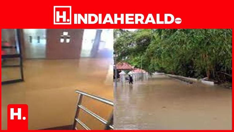 Kerala s largest IT park floating in water..