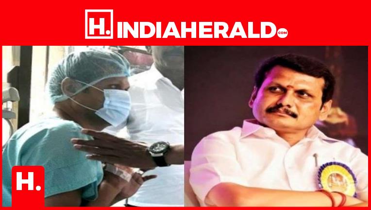 Minister Senthil Balaji being taken to the hospital.. ? Wha