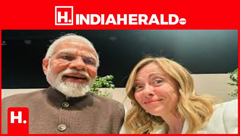 PM Modi and Georgia Meloni s Selfie Moment
