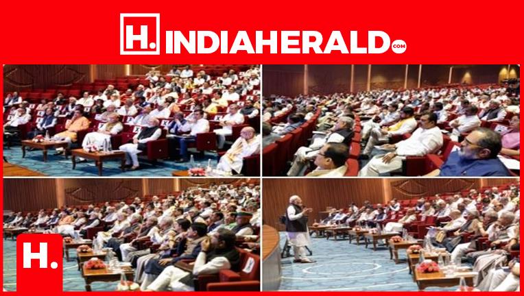 PM Narendra Modi chairs a meeting of Union Council of Minis