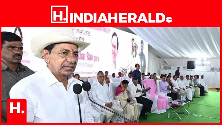 Telangana CM KCR inaugurates Medha Rail Coach Factory at Ko