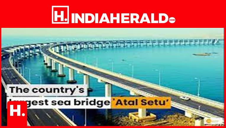 This interesting picture of politics through Atal Setu brid