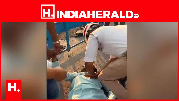 VIDEO - Hyderabad - Traffic cop saves life by performing CP