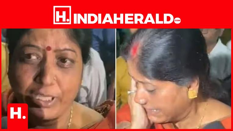 VIDEO - BJP woman leader in tears after Bihar CM Nitish Kum
