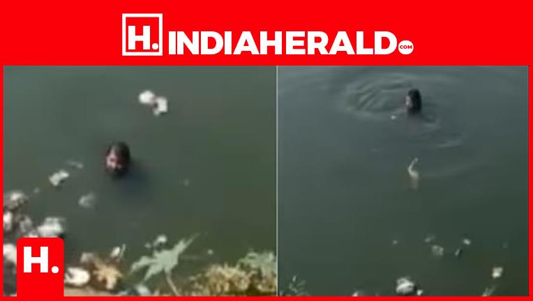 Video Guy Jumps Into River To Evade Arrest By Cops