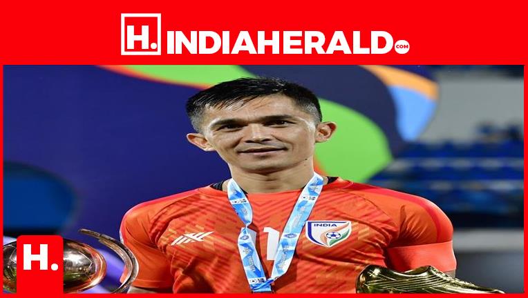 Indian captain Sunil Chhetri won the Golden Ball and Shoe a