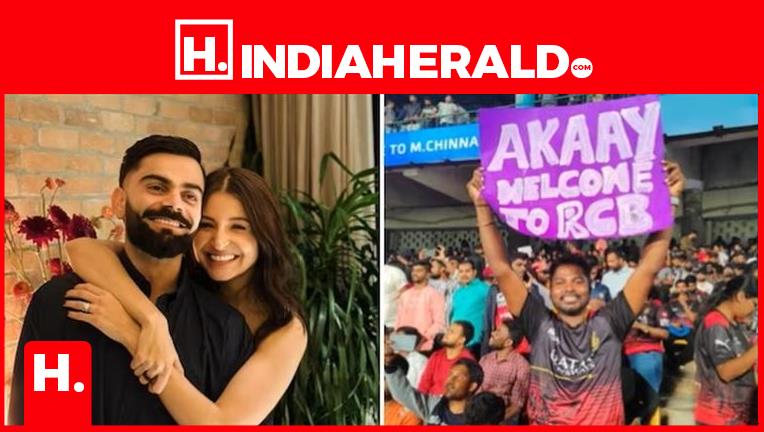 Baby Akaay welcomed by RCB fans during WPL 2024