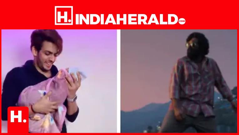 Allu Arjun Sri Valli step is used to Calm down a Crying Bab
