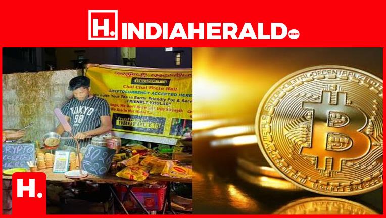 Crypto Payment at Bangalore Tea Shop...
