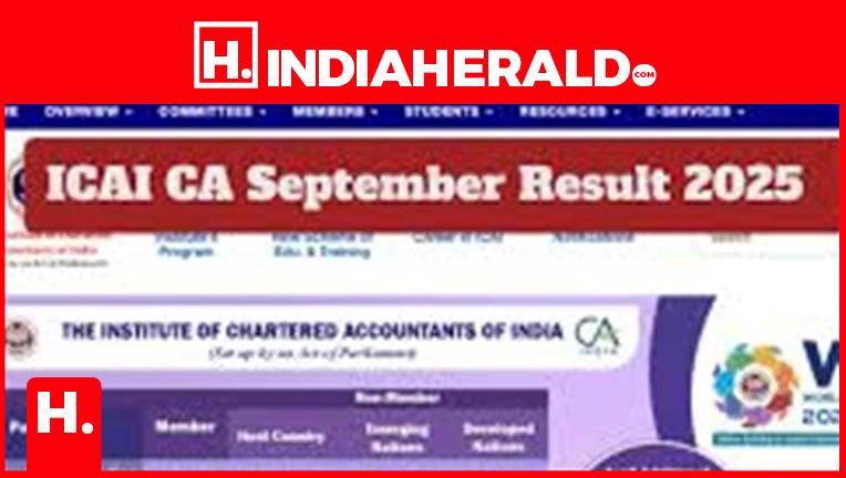 ICAI CA September 2025 Results Declared: Pass Percentages R