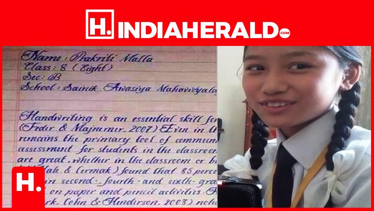 This girl has the best Handwriting in the World