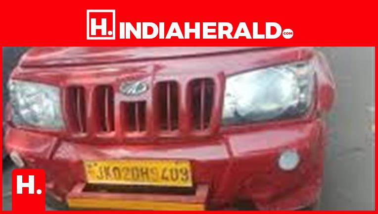 Fake vehicle of Indian Post was roaming in Jammu